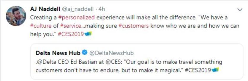 CES Tweet | Delta News Hub